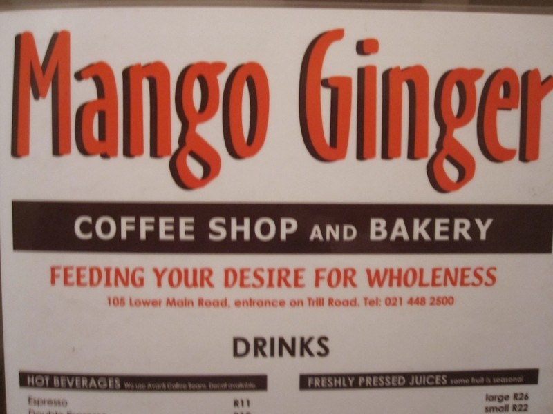 Mango Ginger | Cape Town | South Africa | Modern Overland